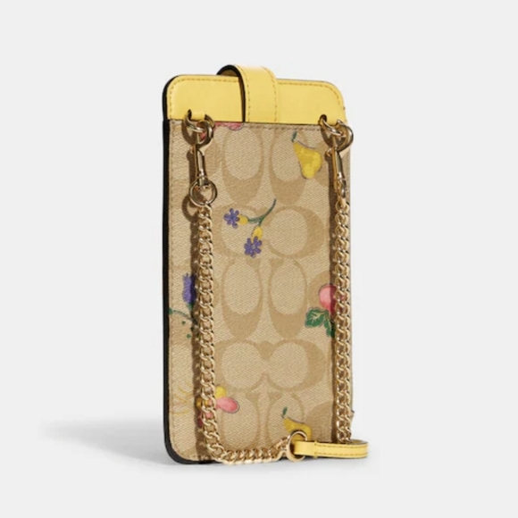 Coach | Bags | Coach Phone Crossbody In Signature Canvas With Dreamy ...